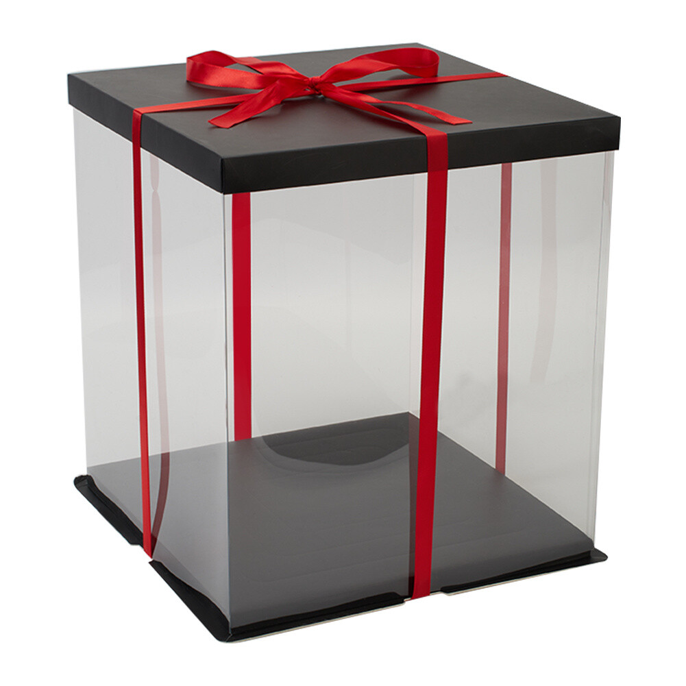 32cm-37cm Clear Gift Boxes Cake Candy Packaging Transparent Box Wedding ...