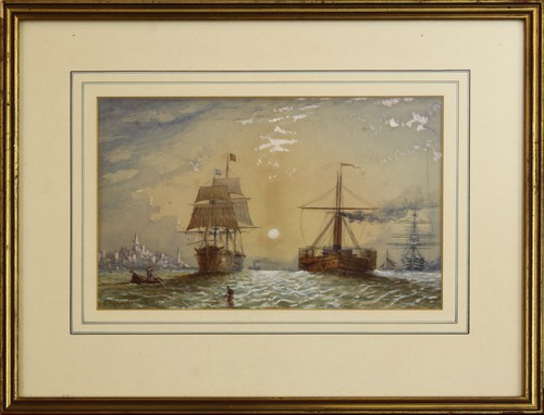 Watercolour by J Callingham. Paddle steamer on Thames | eBay