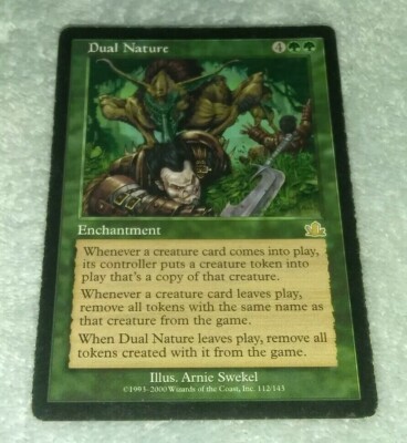 Dual Nature Prophecy MP Green Rare MAGIC THE GATHERING MTG | eBay