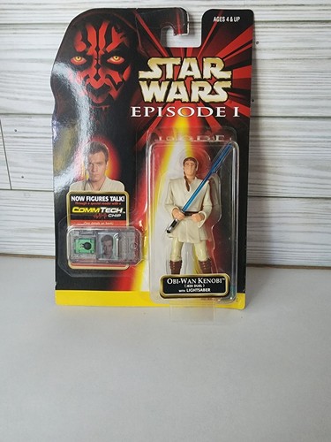 Star Wars Episode 1 Commtech Obi-Wan Kenobi Jedi Duel Action Figure ...