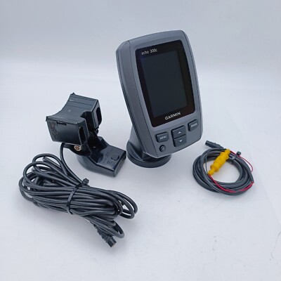Garmin Echo Sonar 300c FishFinder w/ Down Imaging Boat Marine ...