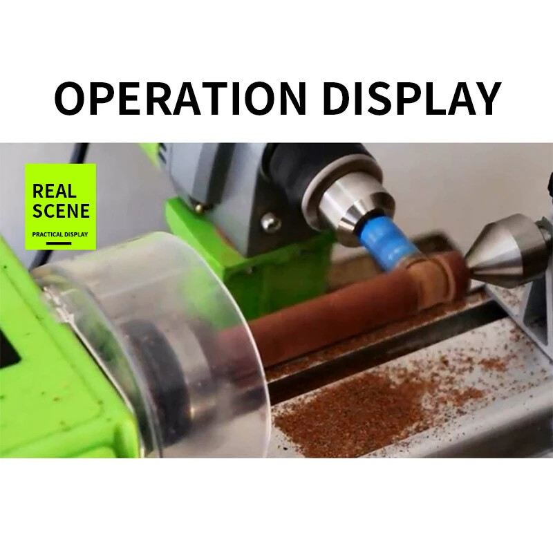 Small DIY Woodworking Mini Lathe, Miniature Polishing Bucket Bead Ball ...