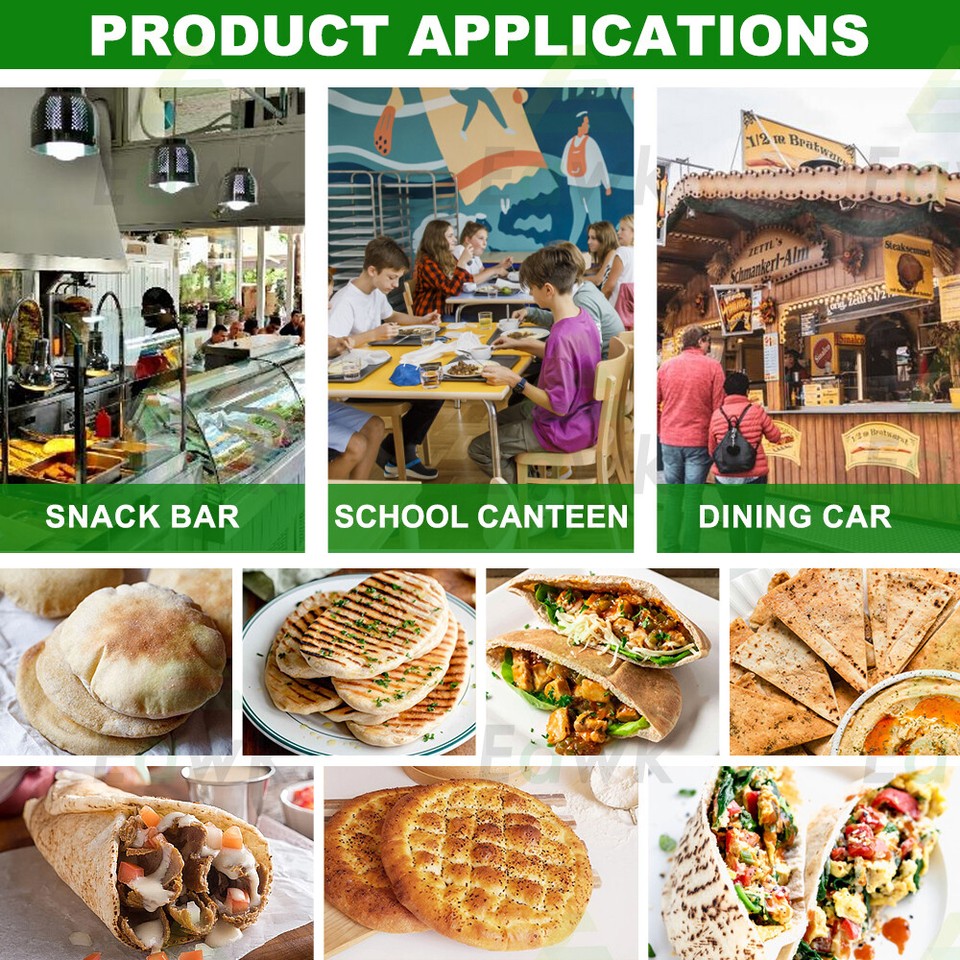 Commercial Electric Tandoori Chapati Naan Tortilla Maker Roti Flat ...