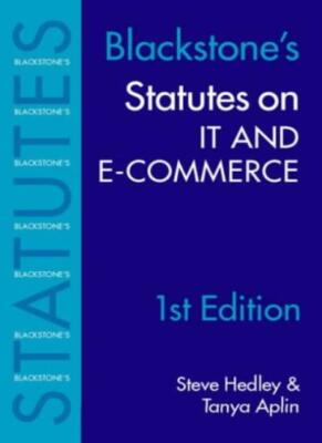 Statutes on IT and e-Commerce (Blackstone's Statute Book Series ...