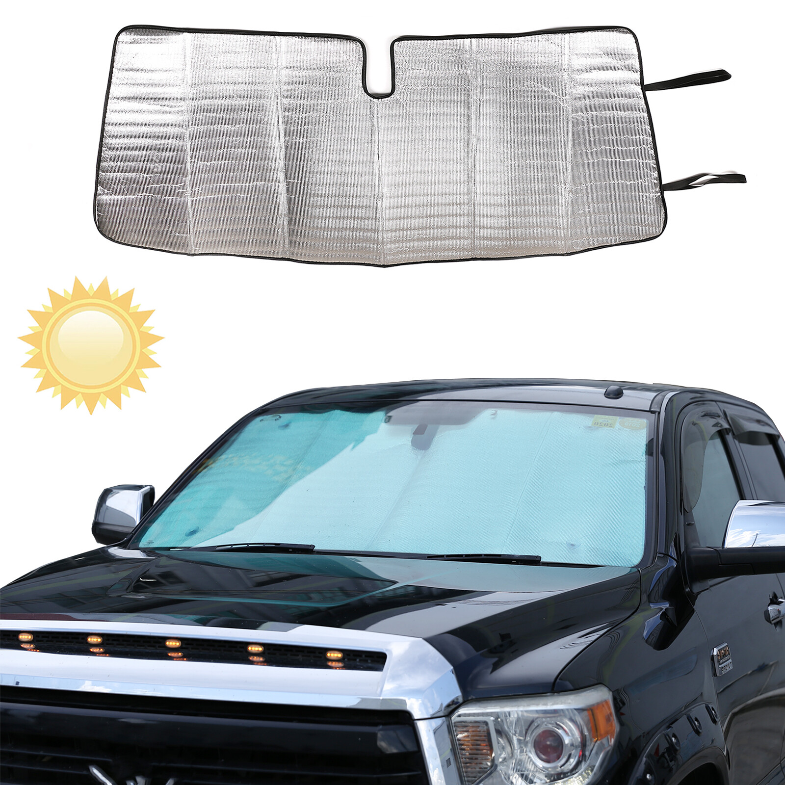 Custom Fit For 2007-2021 Tundra Windshield Sun Shade Dashboard Sun ...