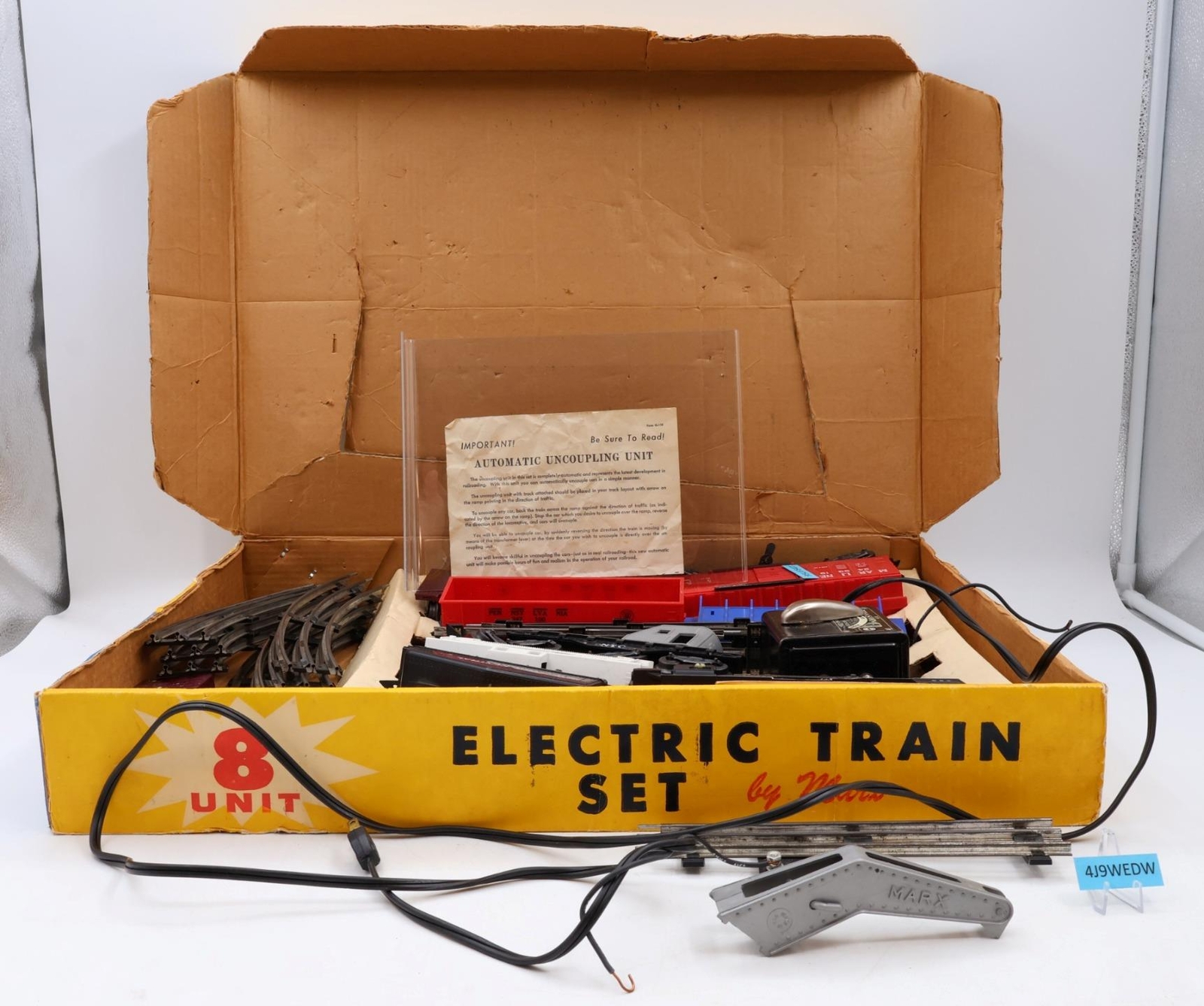 Complete 8 Unit Electrical Train Set 1950s-60s Louis Marx Vintage Toy ...