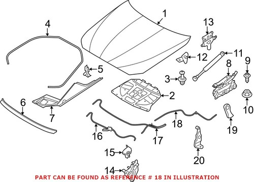 Genuine OEM Rear Hood Release Cable For BMW 51237255801 | eBay