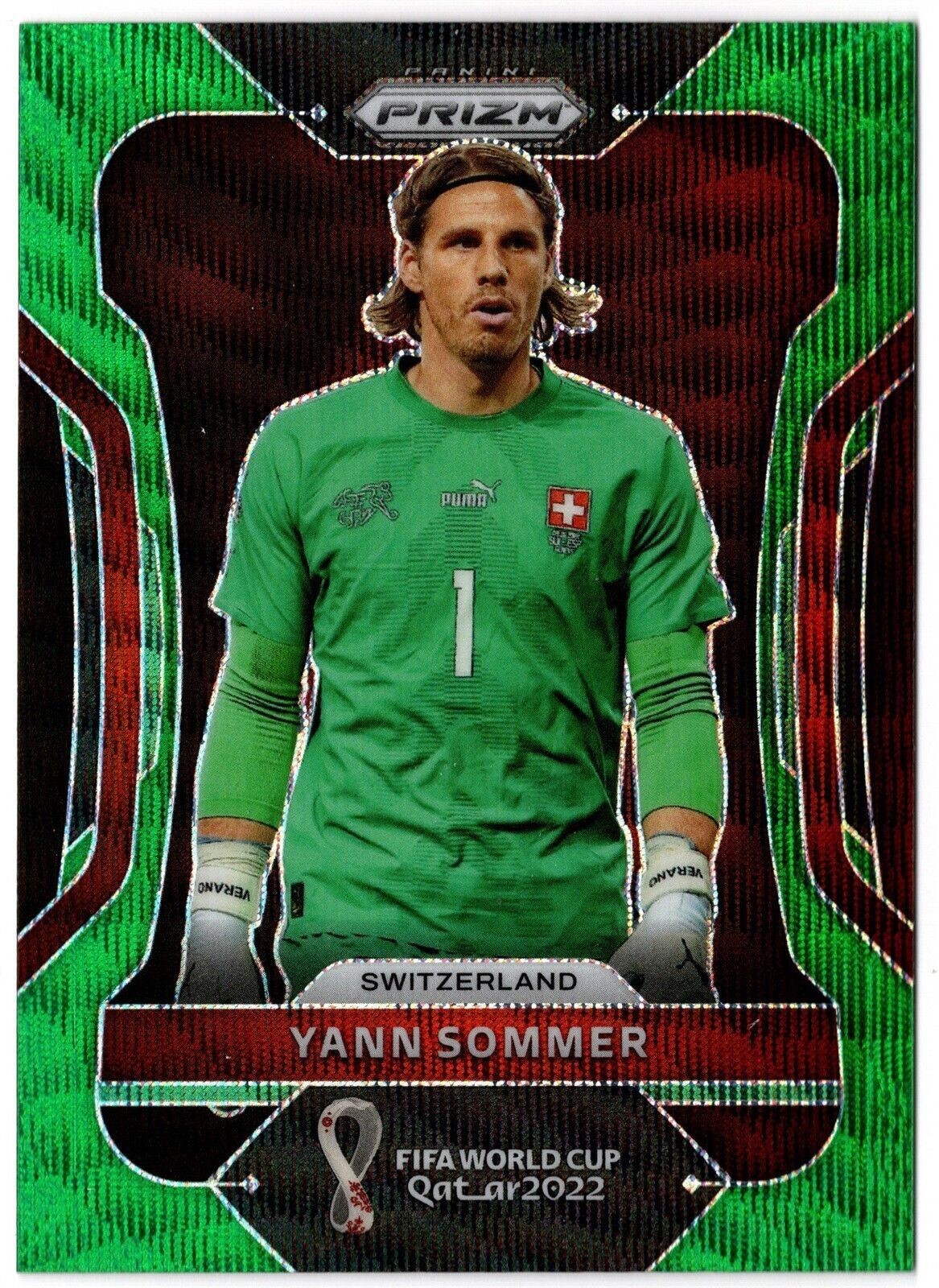 2022 Panini Prizm FIFA World Cup Qatar Green Wave YANN SOMMER #272 ...