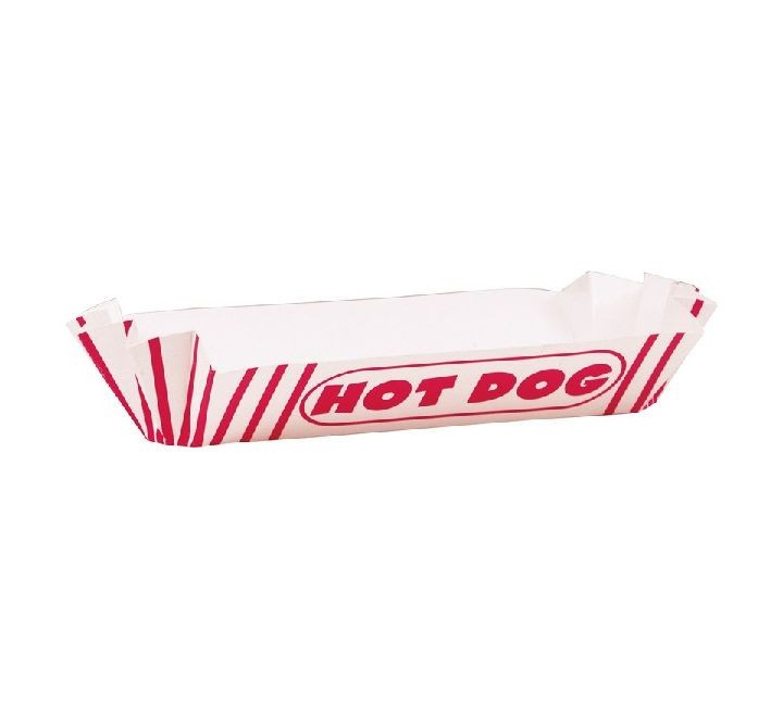 Hot Dog Trays Retro Red White Stripe Cinema Party Paper 8 Pack | eBay UK