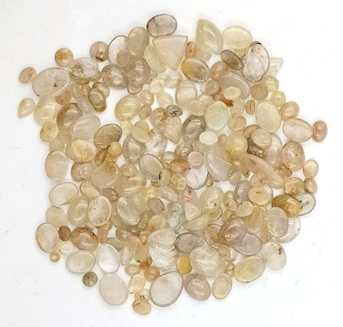 Natural Golden Rutile Loose Gemstone Lot, Handmade Rutile Wholesale Lot ...