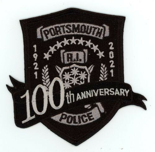 RHODE ISLAND RI PORTSMOUTH POLICE 100 ANNIVERSARY SUBDUED SHOULDER ...