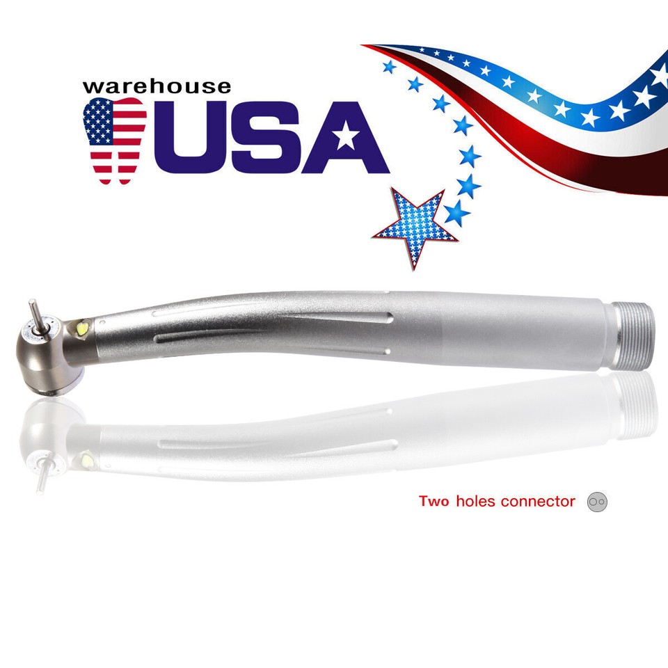 Dental (LED) High Speed Push Button Handpiece Big Head 2/4 Hole | eBay