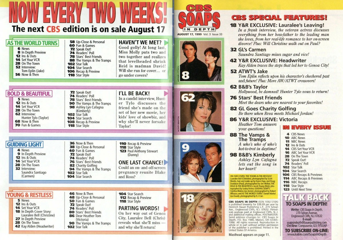 Cbs Soap Opera Digest Recaps