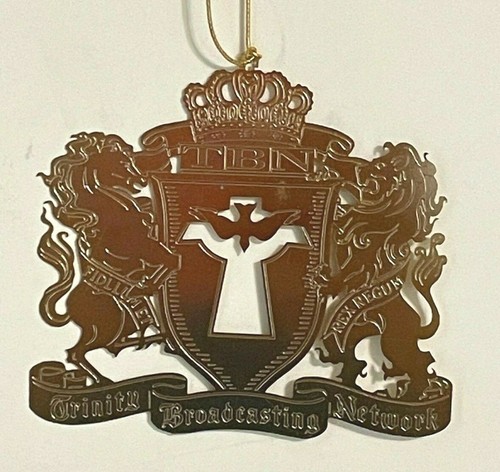 Vintage Trinity Broadcasting Network TBN Logo Metal Brass Ornament | eBay