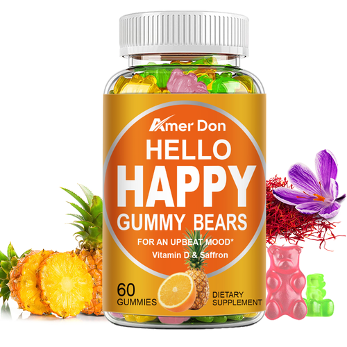 Hello Happy Gummies Mood Balance Support, Reduce Fatigue w/ Vitamin D ...