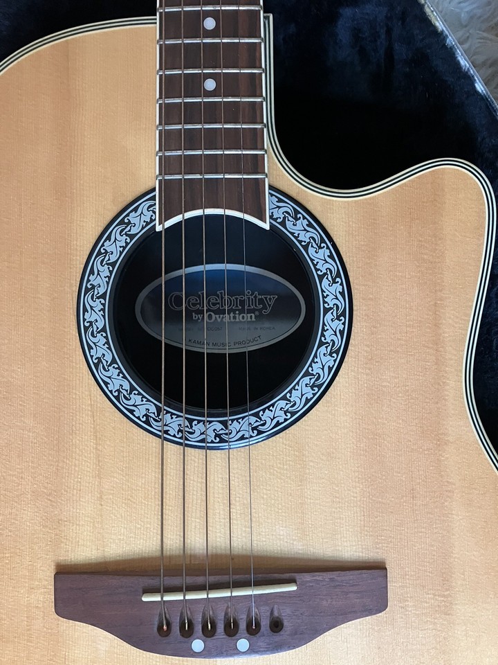 Ovation Celebrity CC057 Acoustic Electric Guitar - With Hard Case | eBay