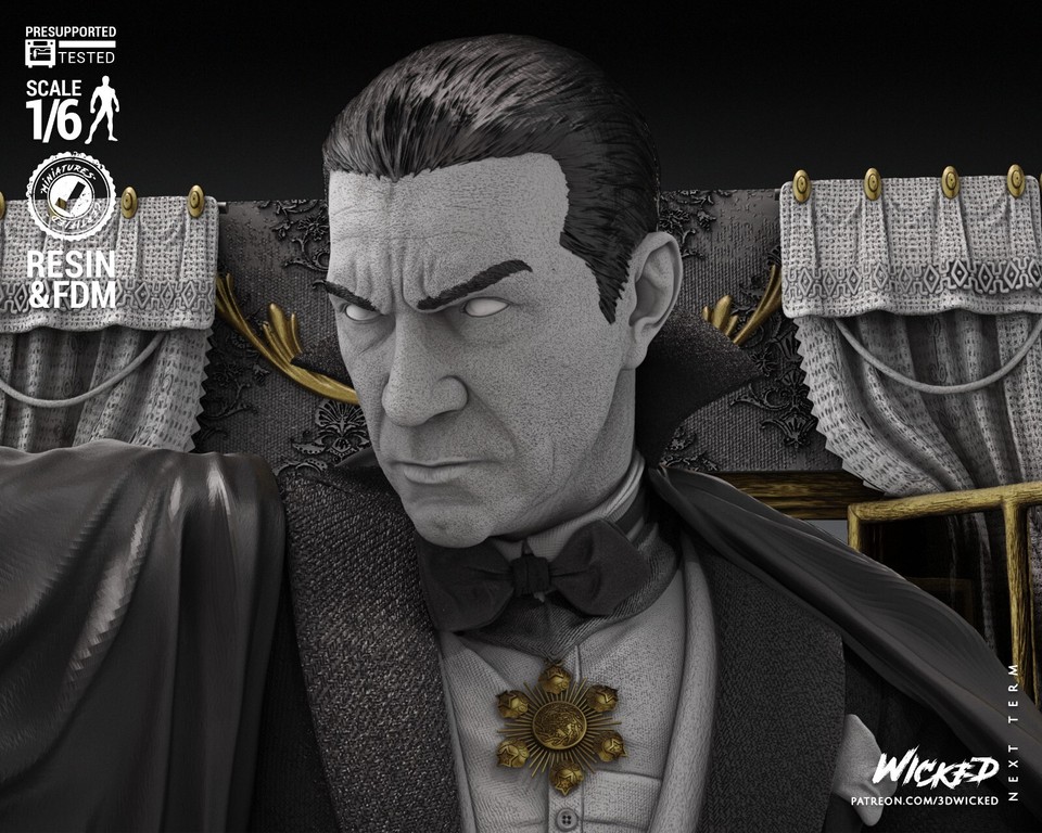 1/12th, 1/10th, 1/8th, 1/6th or 1/4 Scale Wicked Designs Dracula Resin ...