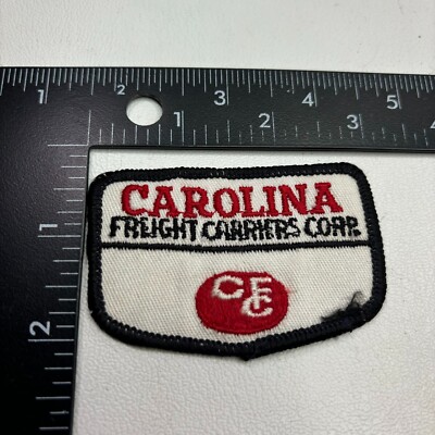 Vintage CAROLINA FREIGHT CARRIERS CORP Trucker Trucking Patch 47MB | eBay