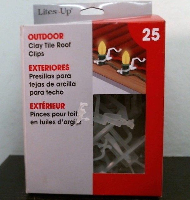 Dyno Seasonal Solutions Clay Tile Roof Clips for Holiday Lights 25-pk ...