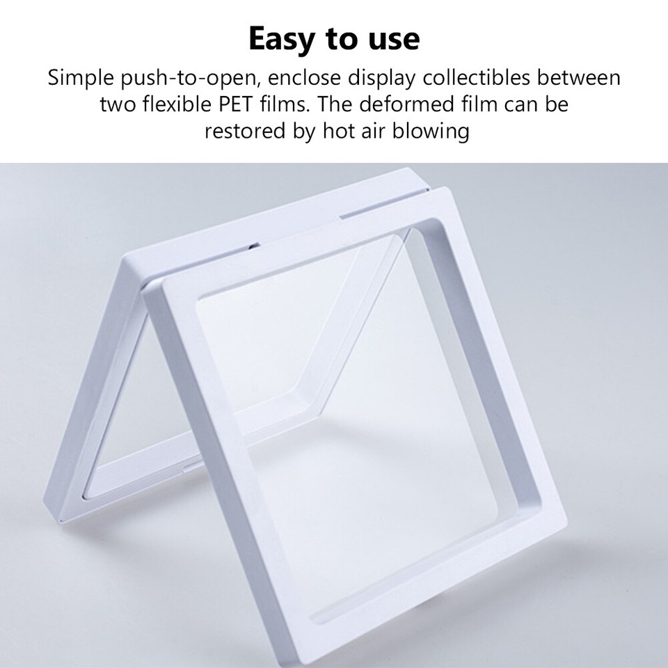 Box Clear Stand Suspension 3D Case Display Medallion Frame Floating 1/5 ...