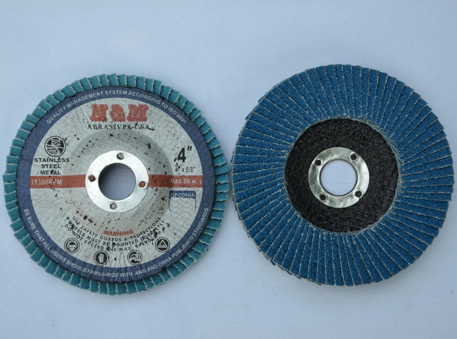 4 inch FLAP DISCS 4" x 5/8" in 40 60 80 120 Grit for Angle Grinder | eBay
