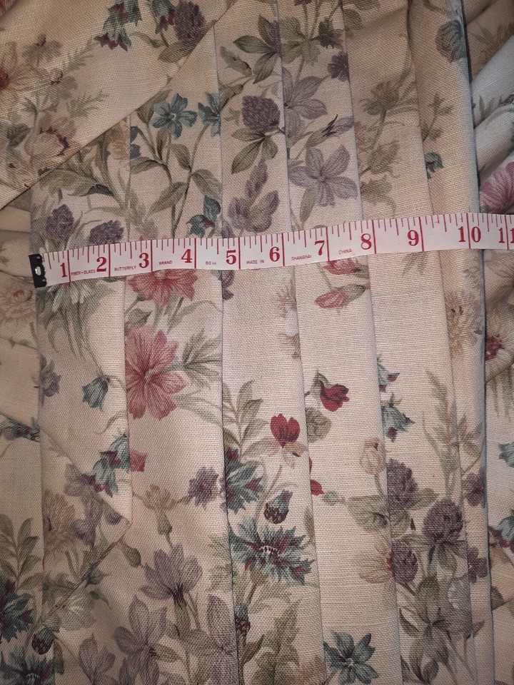 Custom Curtain Valance 4pc set floral Made Window Treatment High End ...