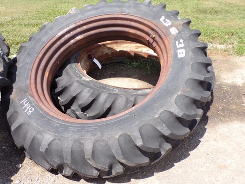 International Harvester M Tractor Tires, 2 13.6x38 Rear Tractor Tires ...
