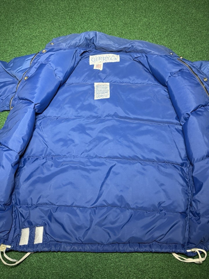 Vintage Gerry Blue Down Puffer Lightweight Outdoor USA Made Large ...