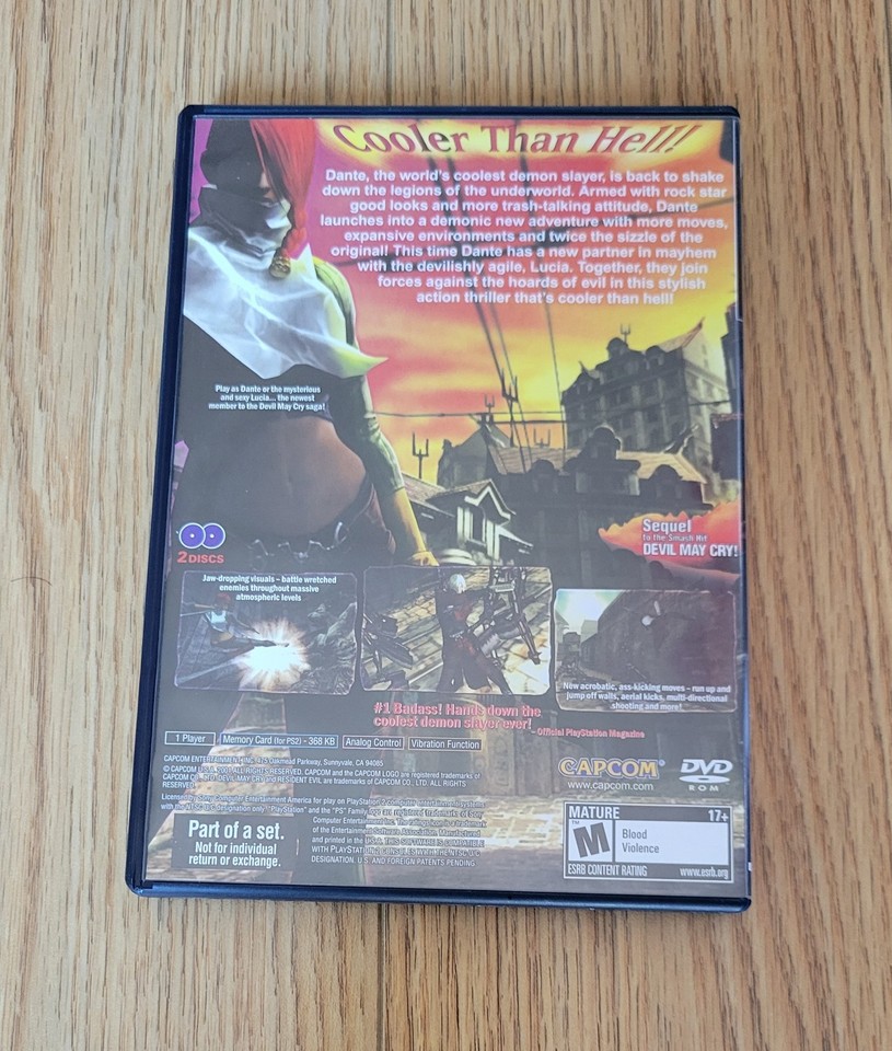 Devil May Cry + Devil May Cry 2 Sony PlayStation 2 PS2 CIB Complete DMC ...