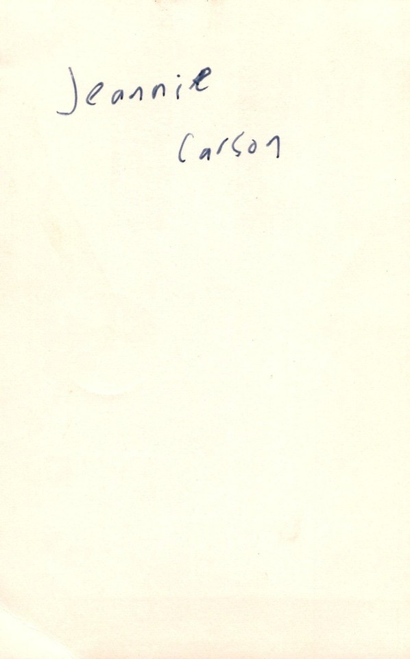 Jeannie Carson British Actress London 1956- Original Hand Signed Photo ...