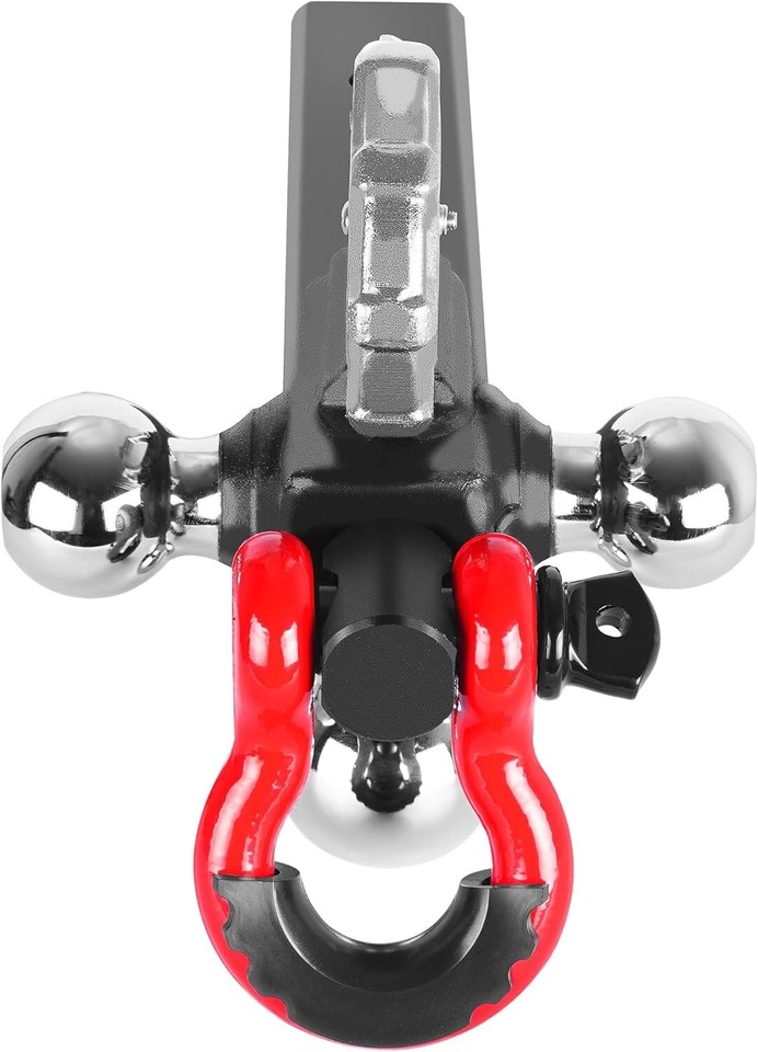 Trailer Hitch Ball, Tri Ball Hitch with Hook & Rotatable Tow Shackle | eBay