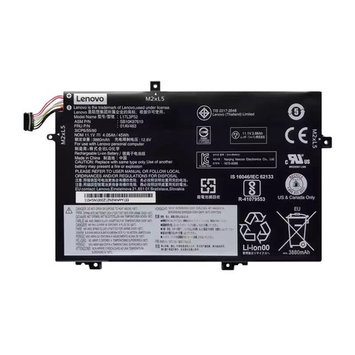 Genuine L17L3P52 01AV463 Battery For Lenovo ThinkPad L480 L490 L580 ...