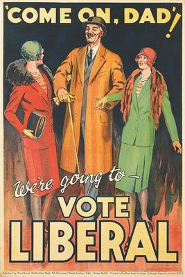 1920's Vote Liberal British Election Poster A3 Print | eBay UK