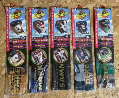 Baseball Kite and Card All Star Derek Jeter Mark McGwire Sammy Sosa ...