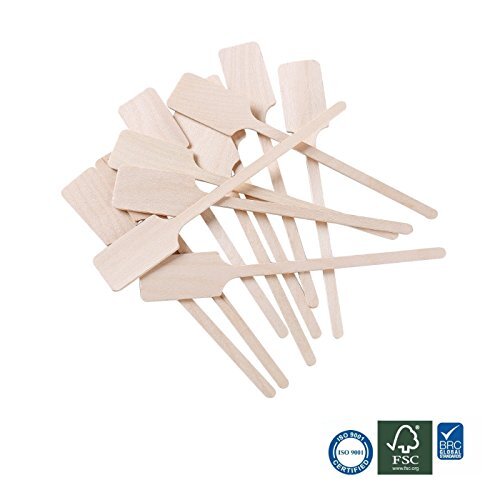 Green Product 6.25 Inch Wood Kayak Paddle Shape Sticks Wood Stirrer For ...
