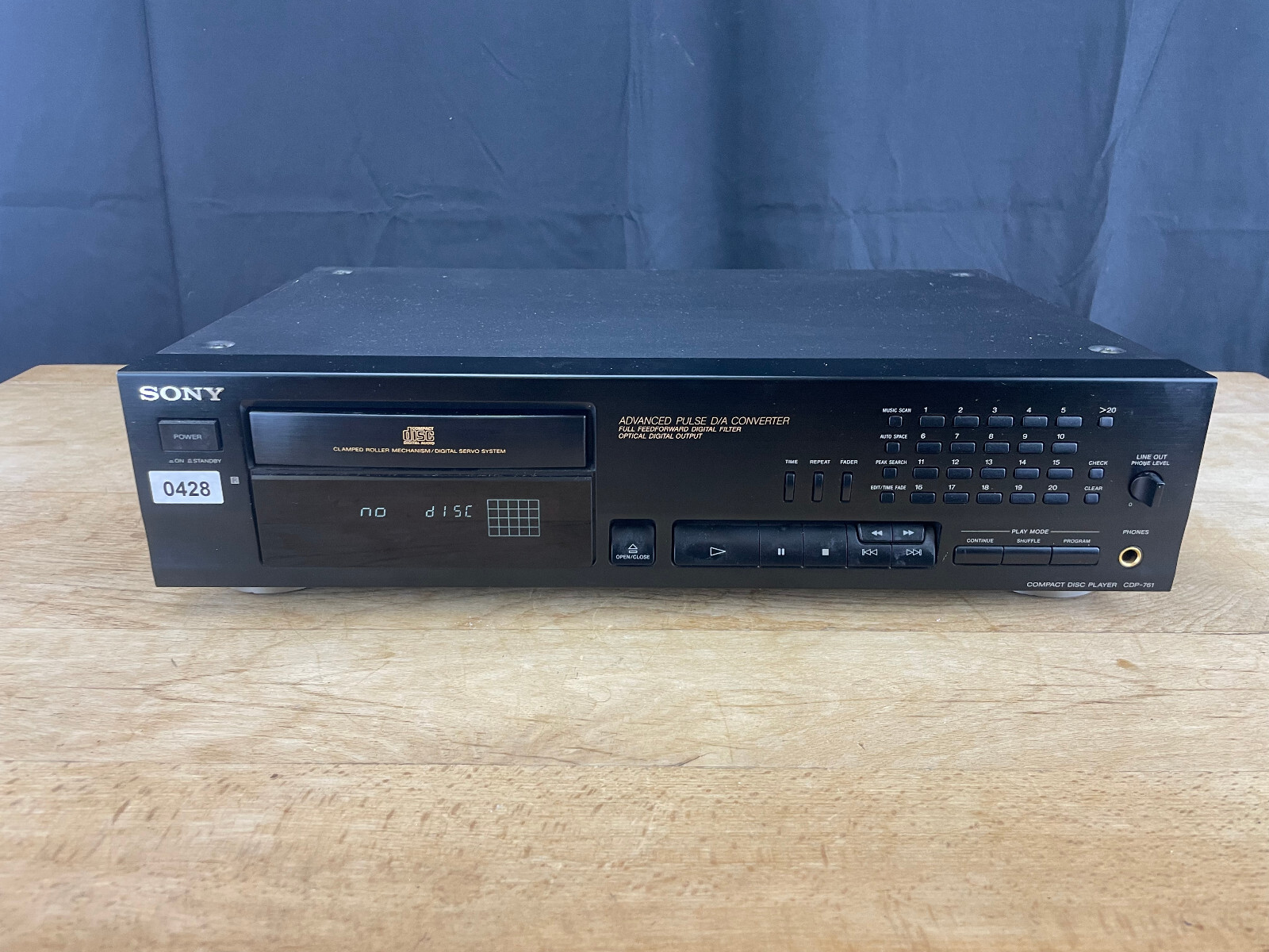 Sony CDP-761 CD-Player - Optical Out - 100% Working - 12 Monate ...