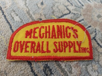 1940s Mechanics Overall Supply Inc. Uniform Embroidered PATCH. 2" x 3 ...