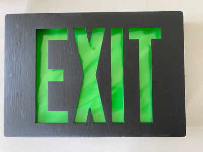 Exit Signs - Green Letters