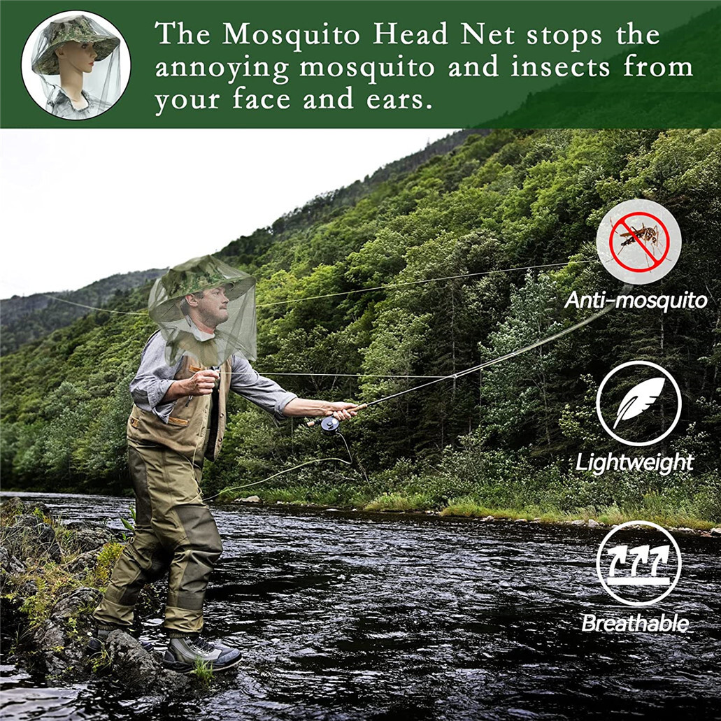 Mosquito Mesh Head Net Face Netting Lightweight Fly Insects Bugs ...