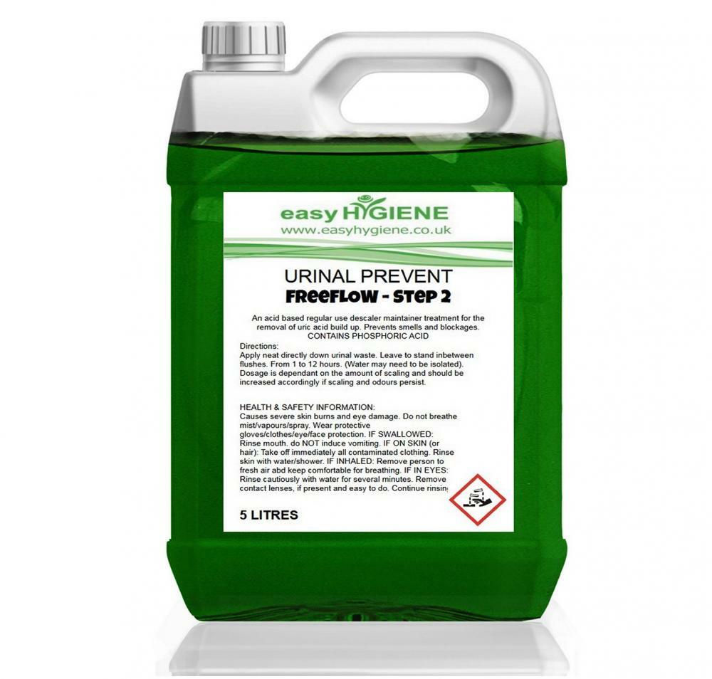 5L 1x5L URINAL PREVENT Descaler Cleaner for URIC ACID scale build up ...