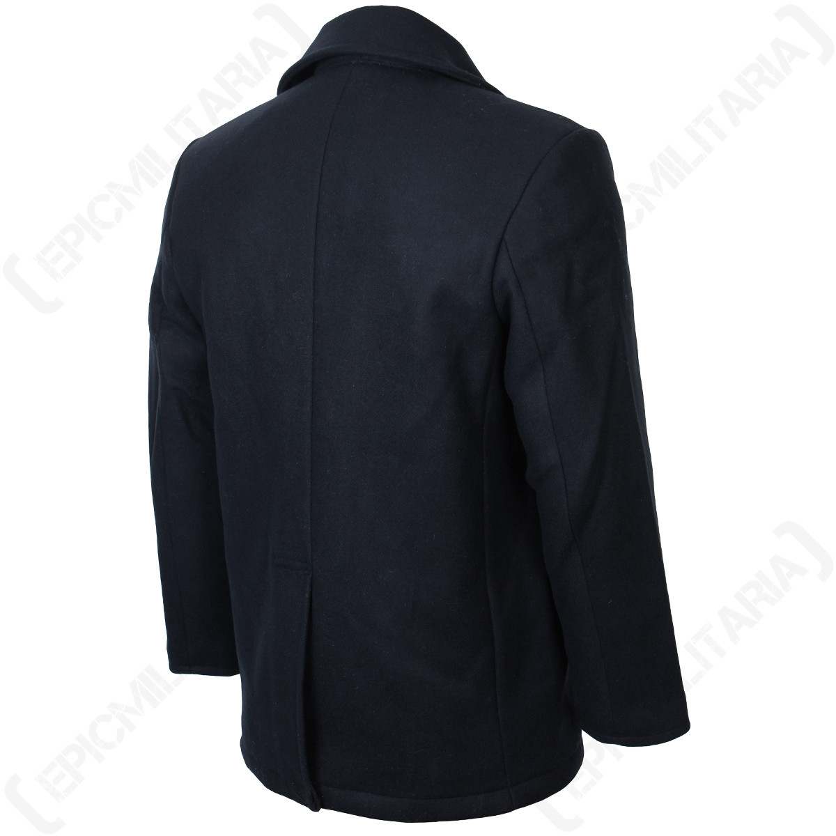 Dark Blue US Navy Pea Coat - American Naval Wool Jacket Overcoat New | eBay