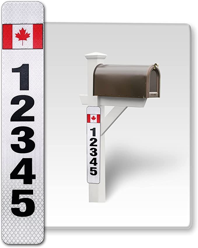 Super Reflective Vertical Address Stickers for House, Mailbox, etc | eBay