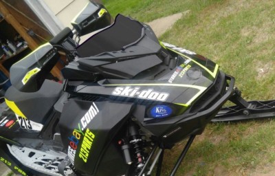 Low Flat Black Windshield Fits Ski-Doo Rev Gen 4 600 850 900 ~ 213 ...