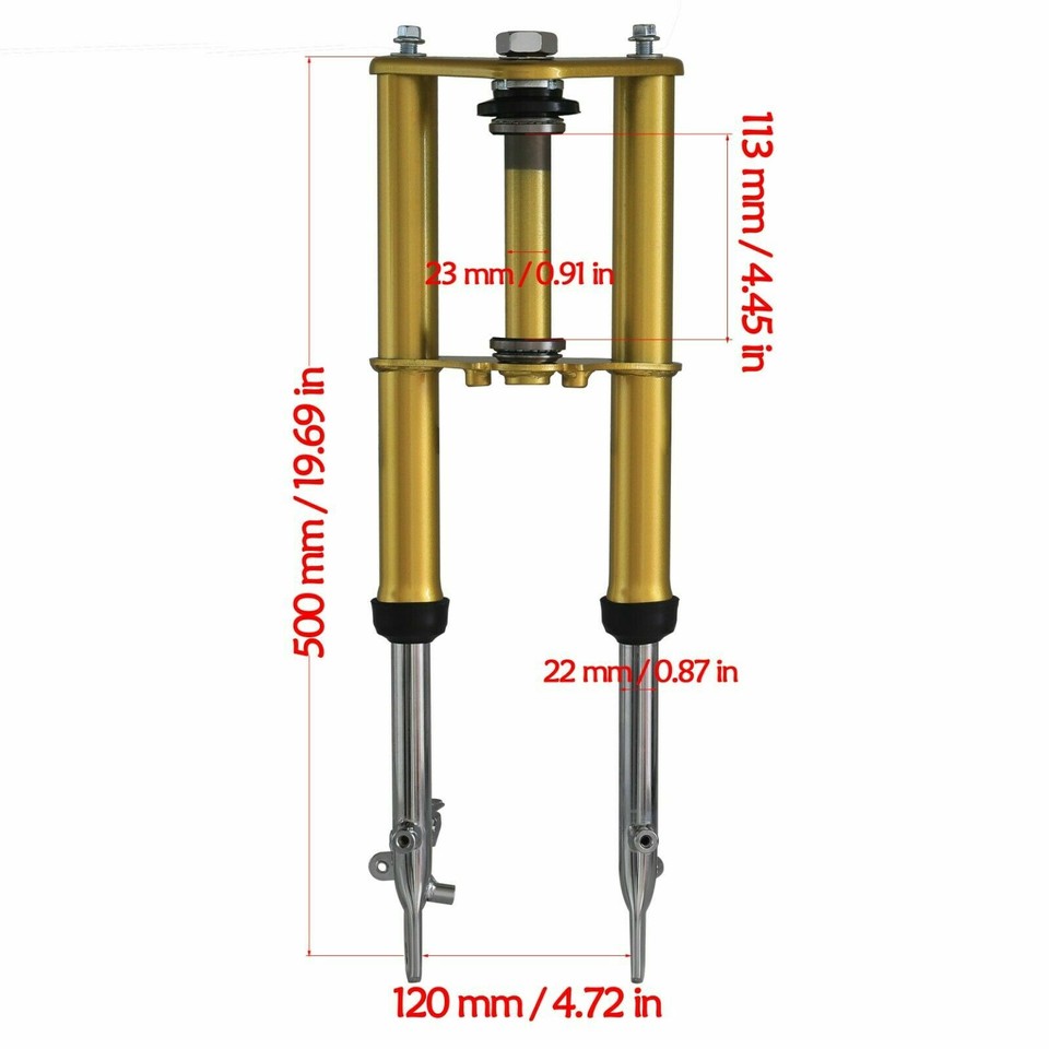 Upside Down Front Forks Suspension For Drum Brake Dirt Bike Yamaha ...