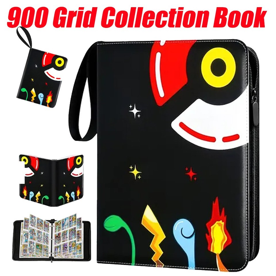 For Pokemon Trading Cards Album Folder 400/900 Pockets Card Binder ...