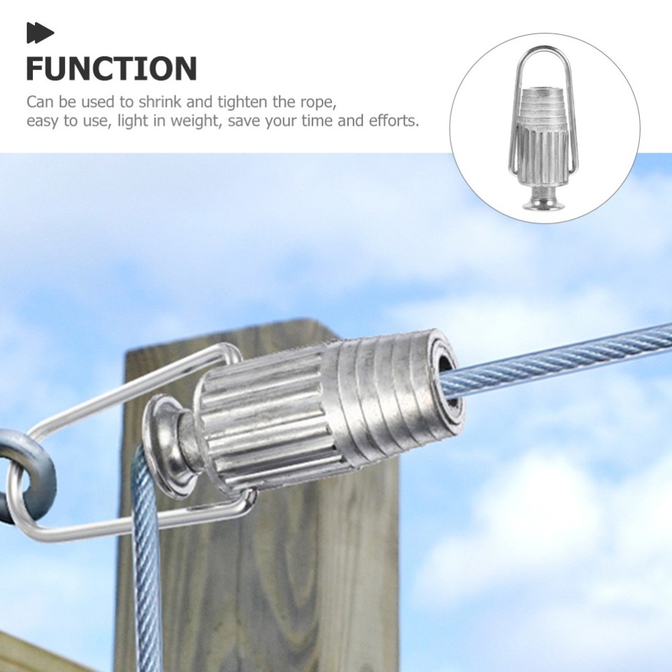 Heavy Duty Tensioner Metal Clothesline Tightener Rope Travel Laundry | eBay