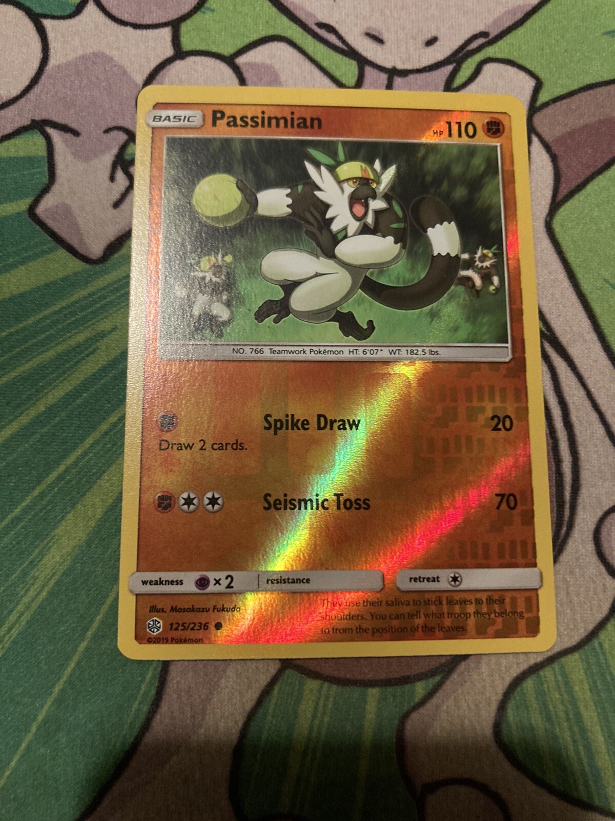 Passimian Reverse Holo 125/236 Cosmic Eclipse Pokemon Card-NM | eBay