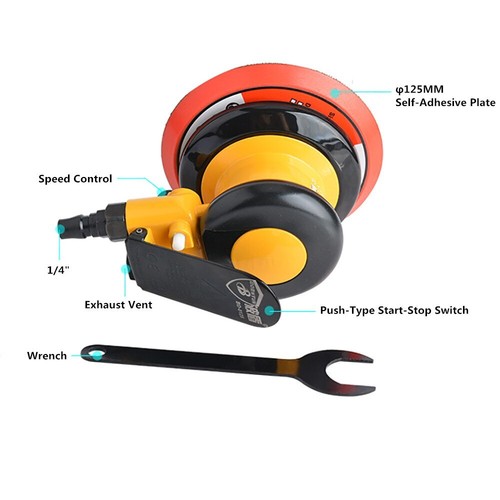 5 Inch Disc Type Pneumatic Polishing Machine 125MM Dia Self-Adhesive ...