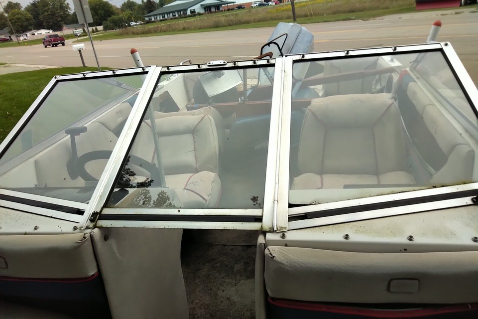 1985 Bayliner 1600 Capri Complete WIndshield | eBay