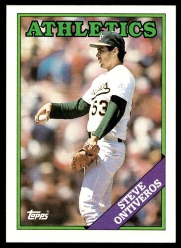 1988 Topps #272 Steve Ontiveros Pitcher Oakland Athletics FREE shipping ...